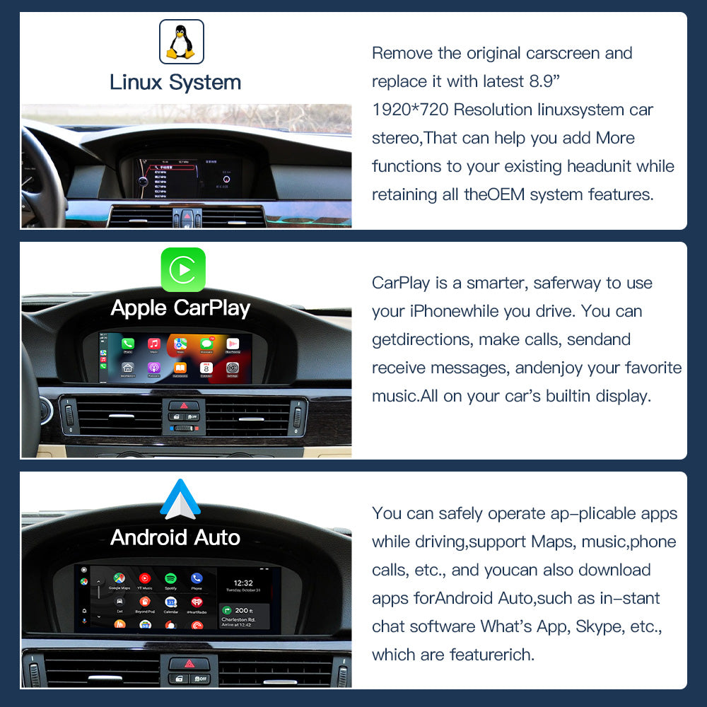 BMW CIC system carplay screen 2008-2012 – CARABC