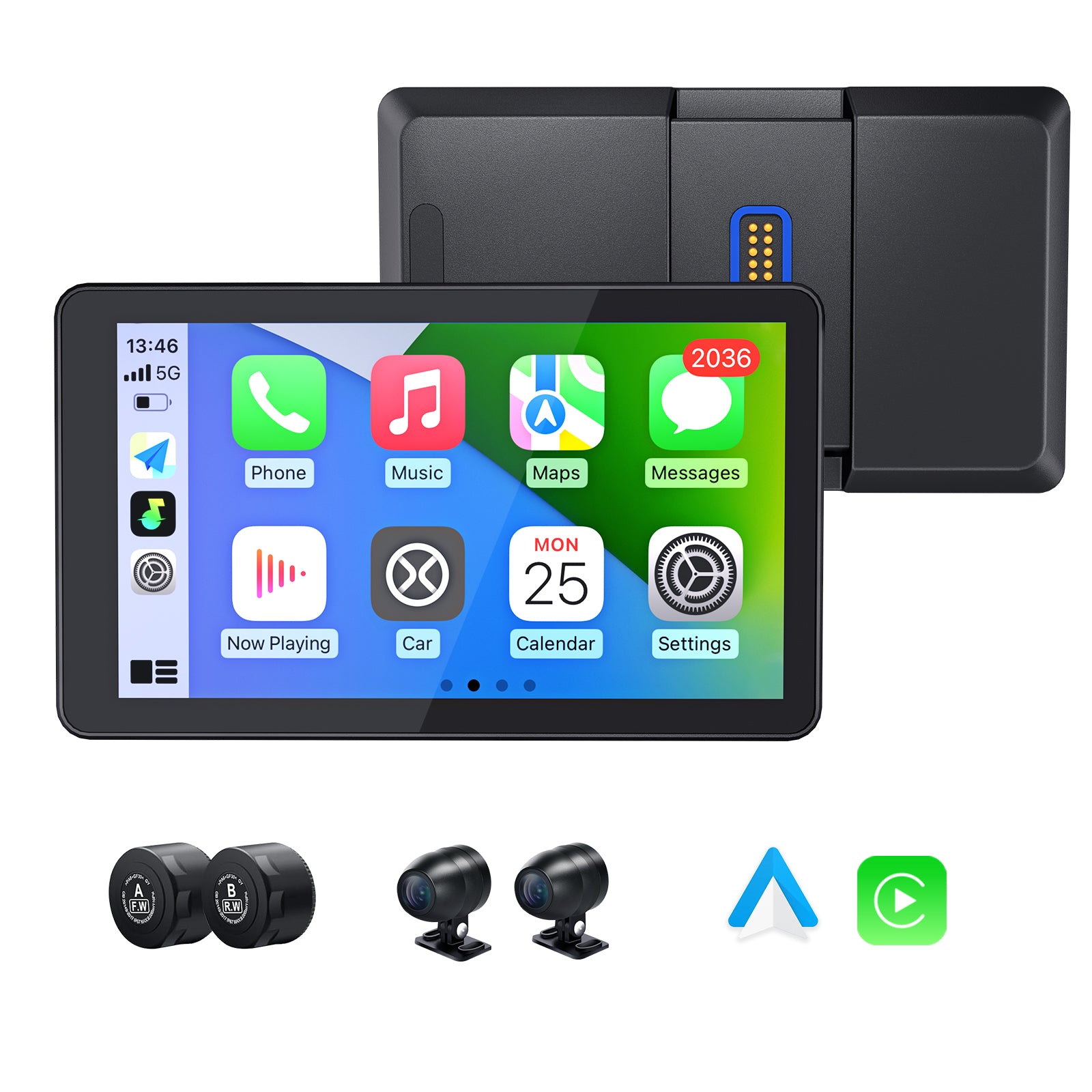 Carabc DM601C Universal 6" Motorcycle CarPlay Display