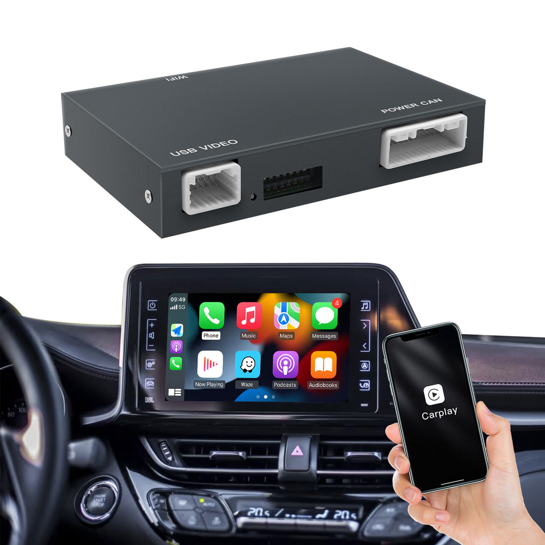 Toyota Wireless Carplay Android Auto 2014-2019 Touch2 Entune2.0 – CARABC