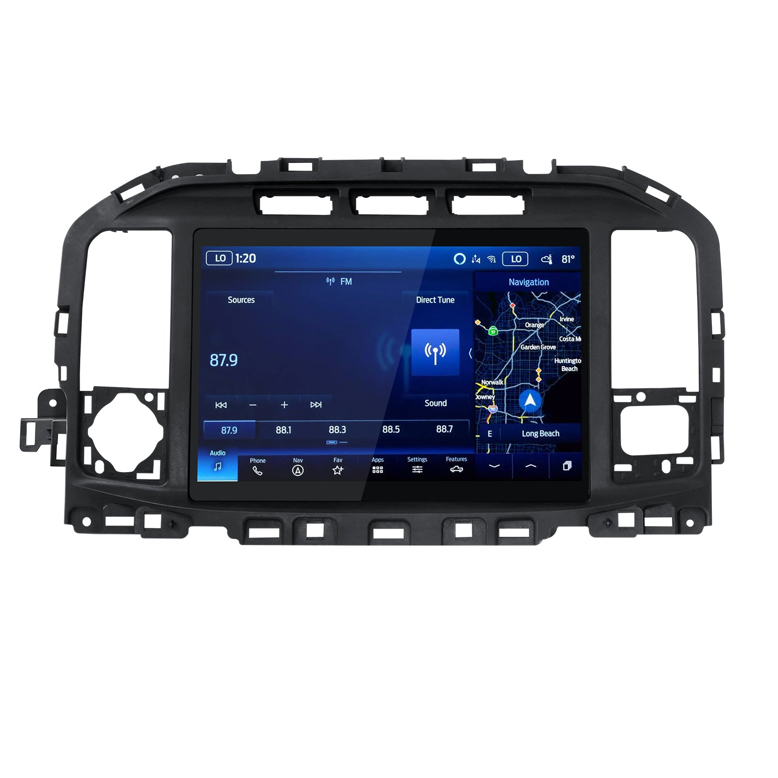 For Ford F150、250 2021–2023 Sync4 Upgrade 8'' to 12'' Screen Replaceme ...