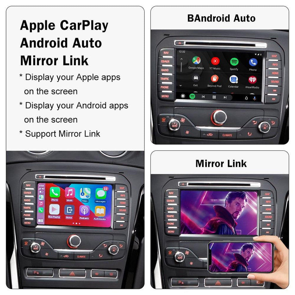 For Ford Sync2 System Wireless CarPlay & Android Auto – CARABC